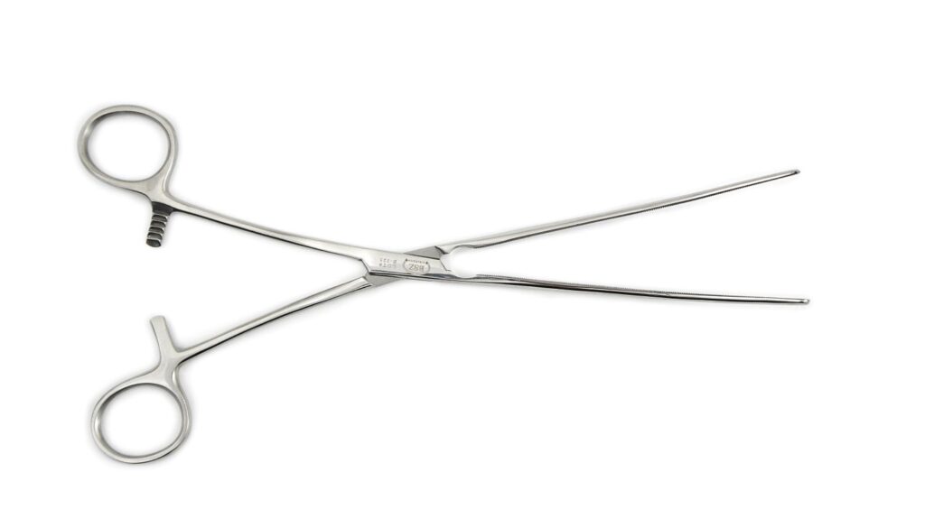 PINÇA KOCHER INTESTINAL 25 CM - Cão Médica